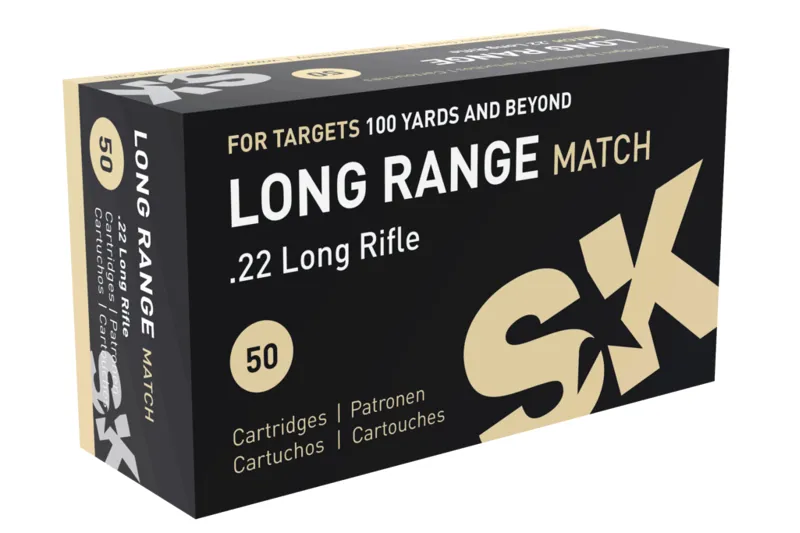 SK .22LR LRN 40 RF Long Range Match Ammunition